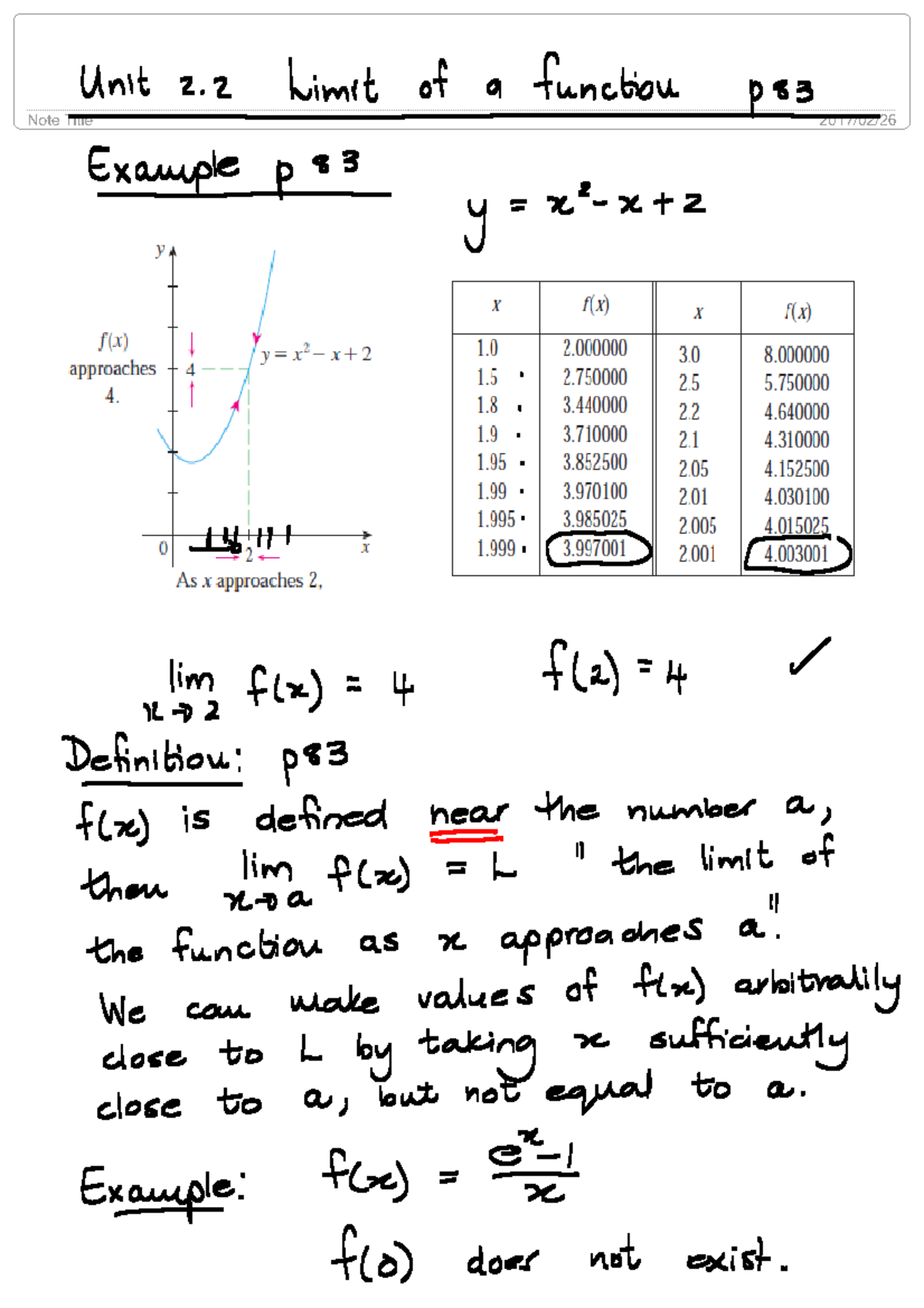 Su 2 - First year calculus notes - WTW 158 - Studocu