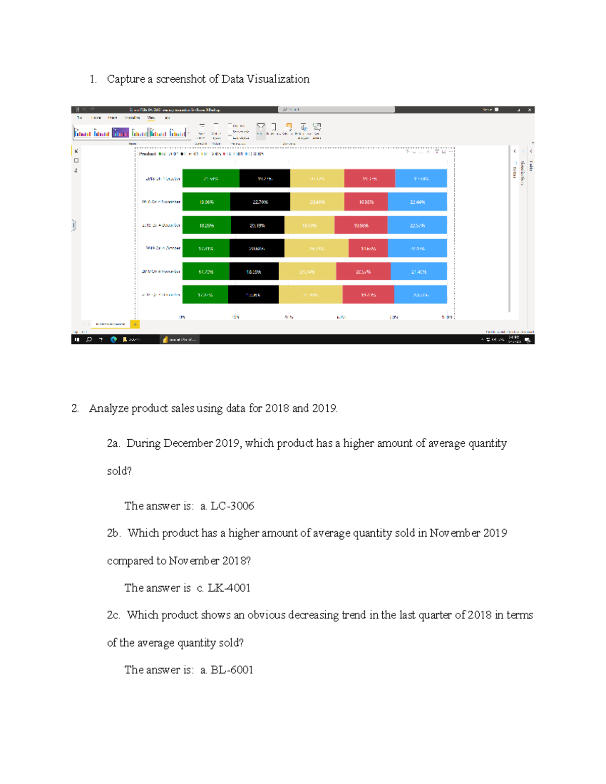 4-2 assignment for acc 411 - Capture a screenshot of Data Visualization ...