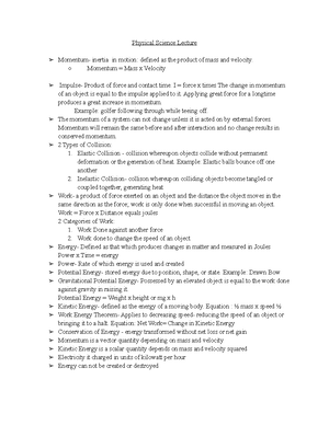 Introduction to Physical Science Notes - Introduction to Physical ...