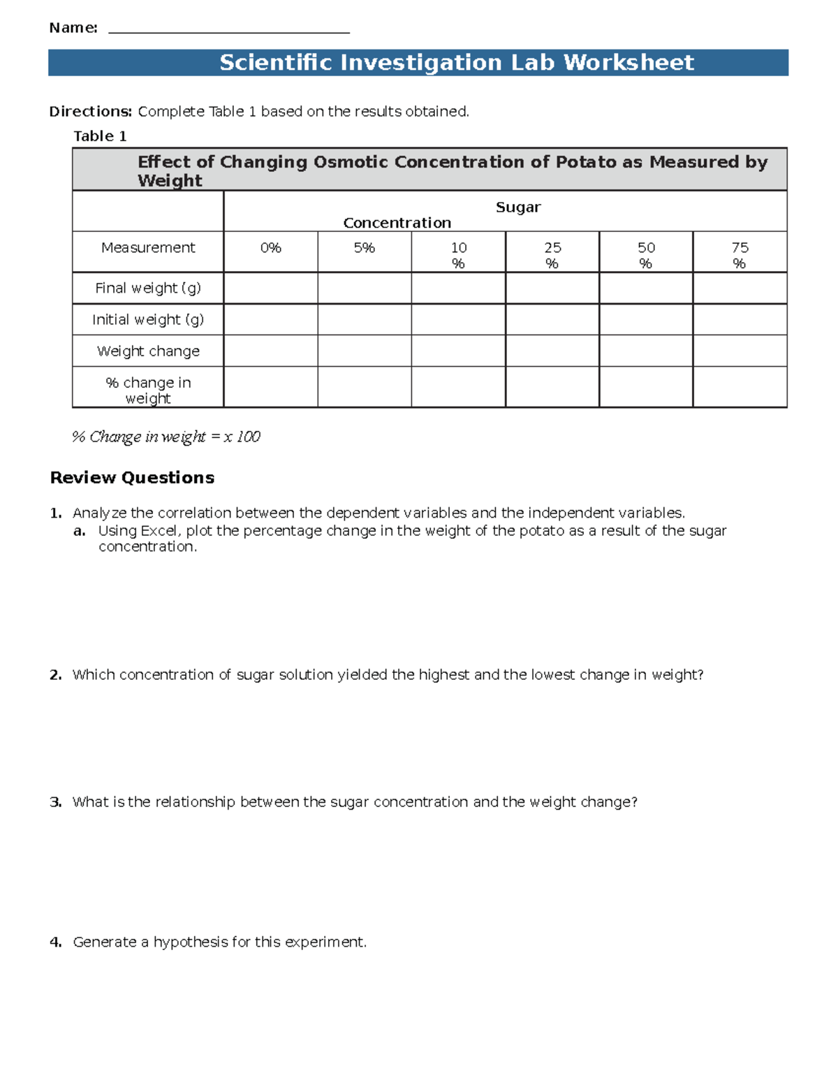 Bio181-01.01-worksheet - Name: Scientific Investigation Lab Worksheet ...