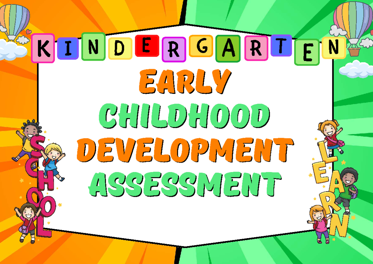Eccd tool early childhood checklist - I E G A R T EARLY EARLY CHILDHOOD ...