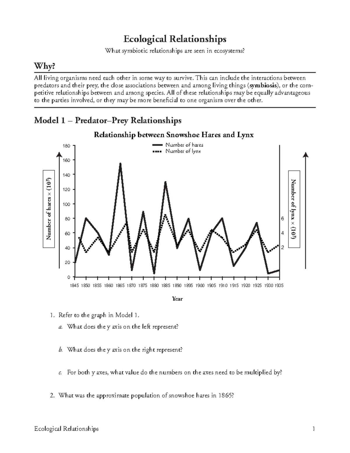 23 ecological relationships-s - Ecological Relationships 1 Ecological ...