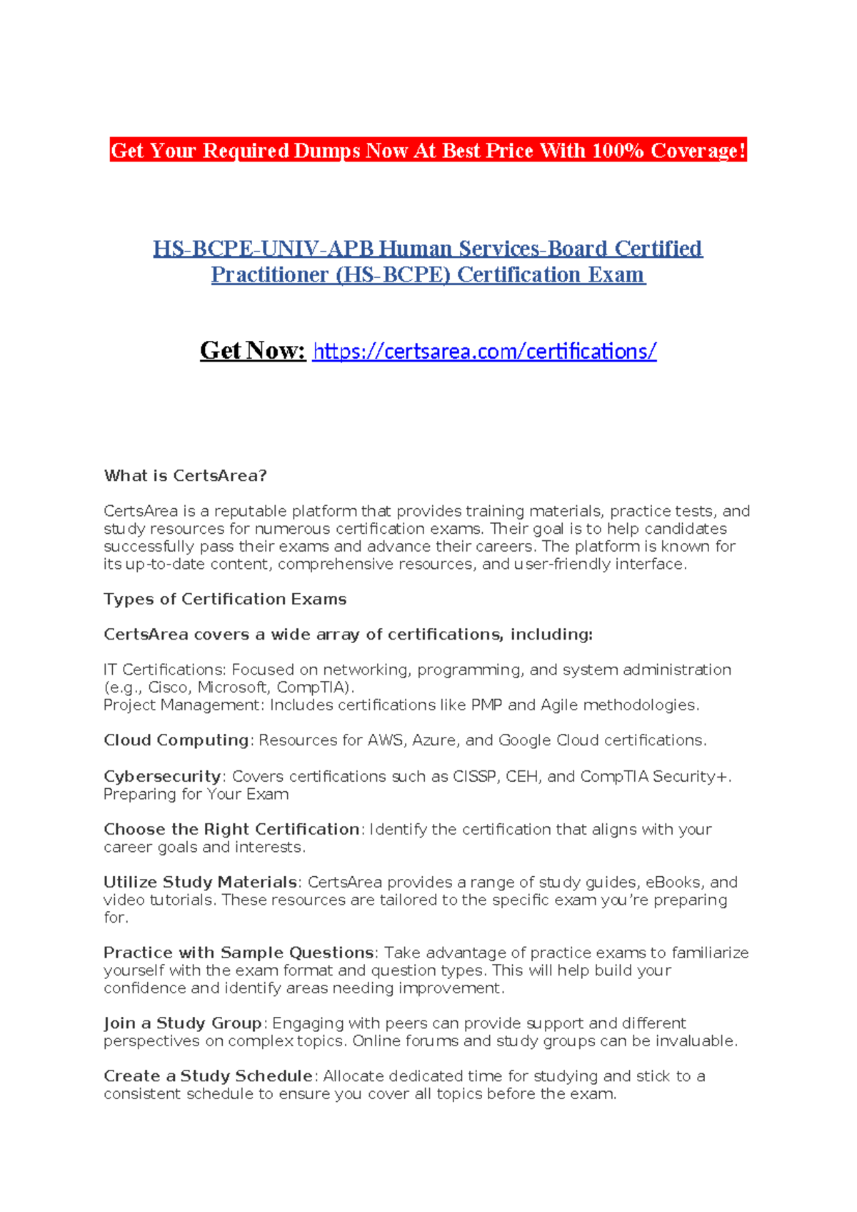HS-BCPE-UNIV-APB Human Services-Board Certified Practition er (HS-BCPE ...