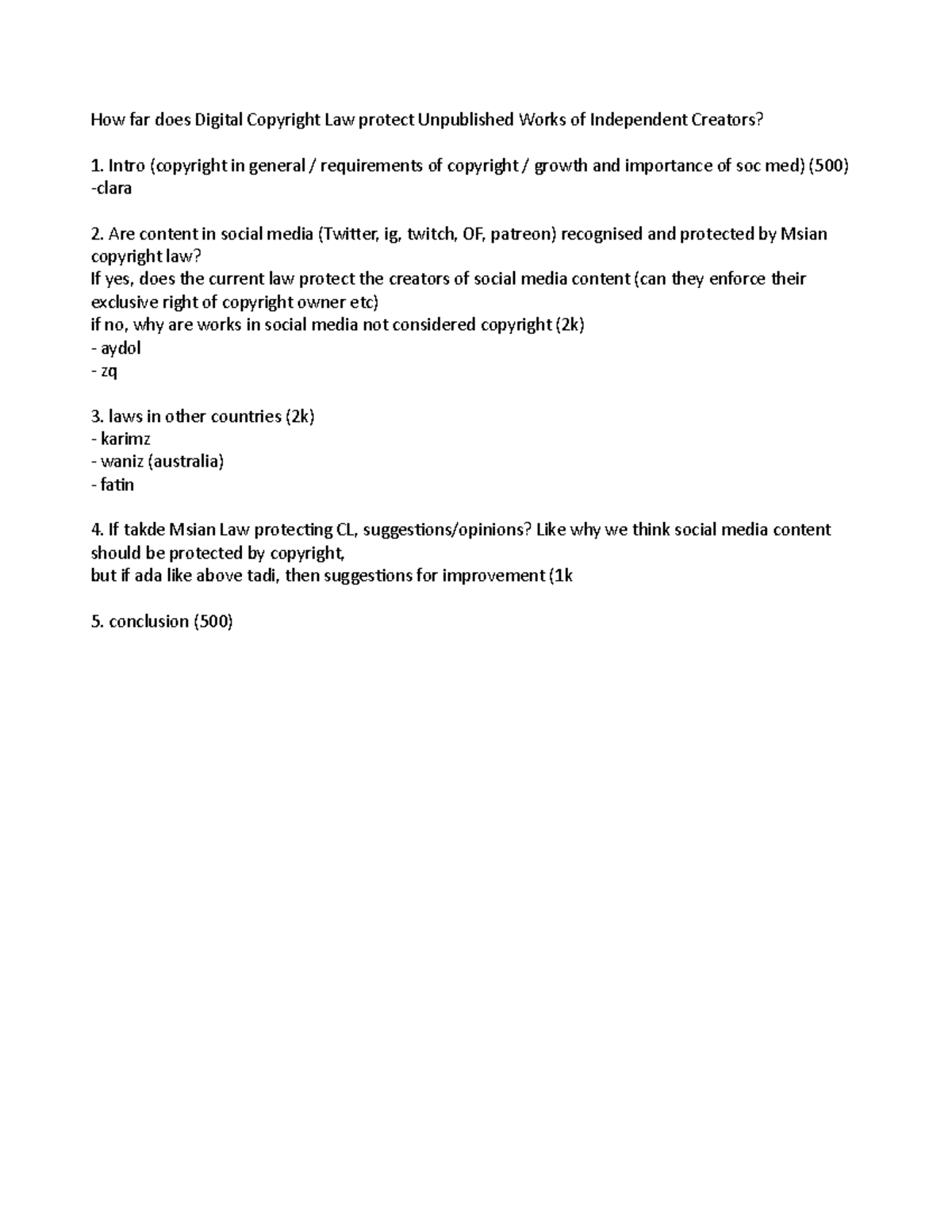 Draft Digital - Lecture notes 1 - How far does Digital Copyright Law ...