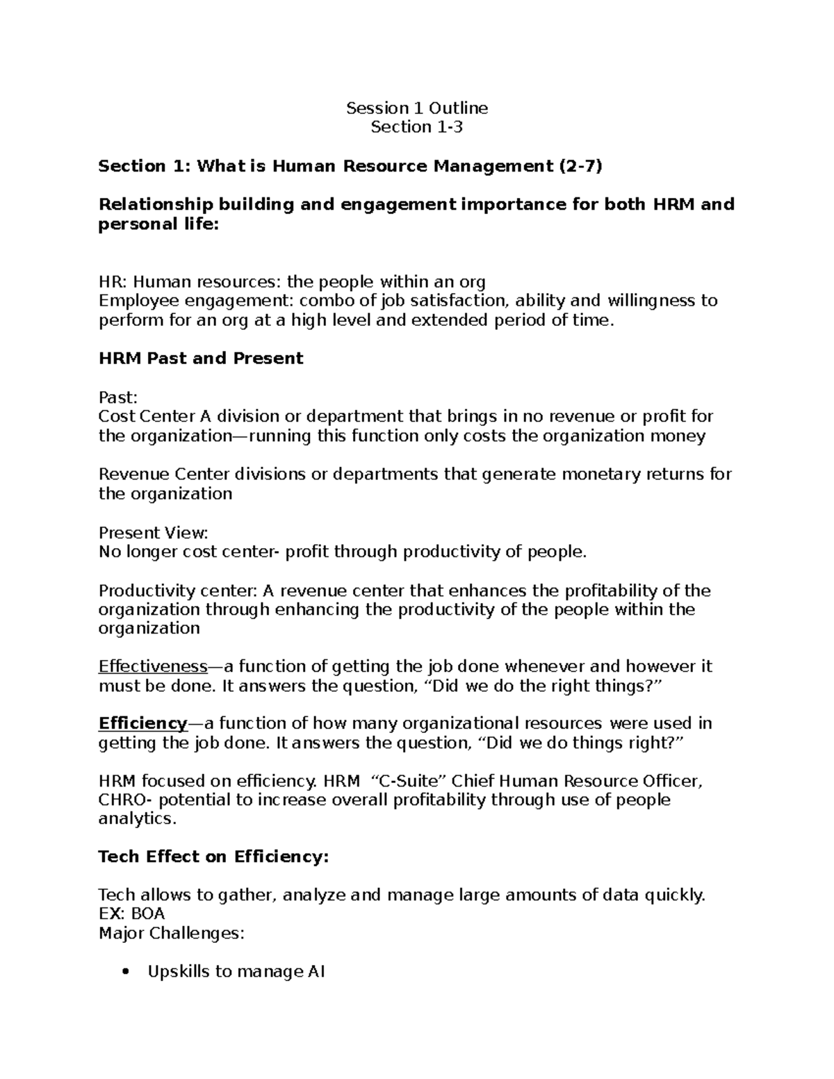Session 1 Outline - Session 1 Outline Section 1- Section 1: What is ...