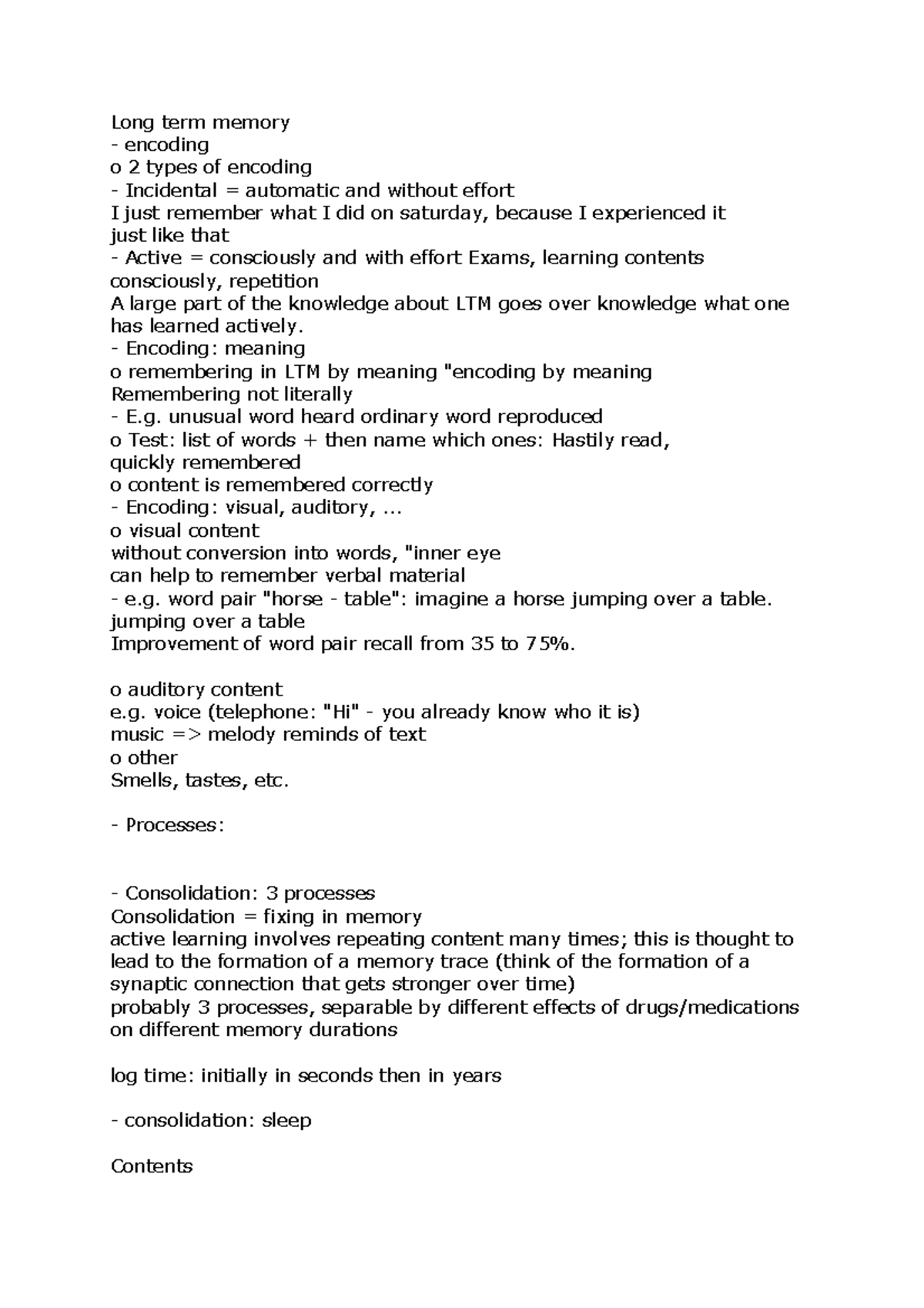 Long term memory - Introduction To Cognitive Psychology - Long term ...