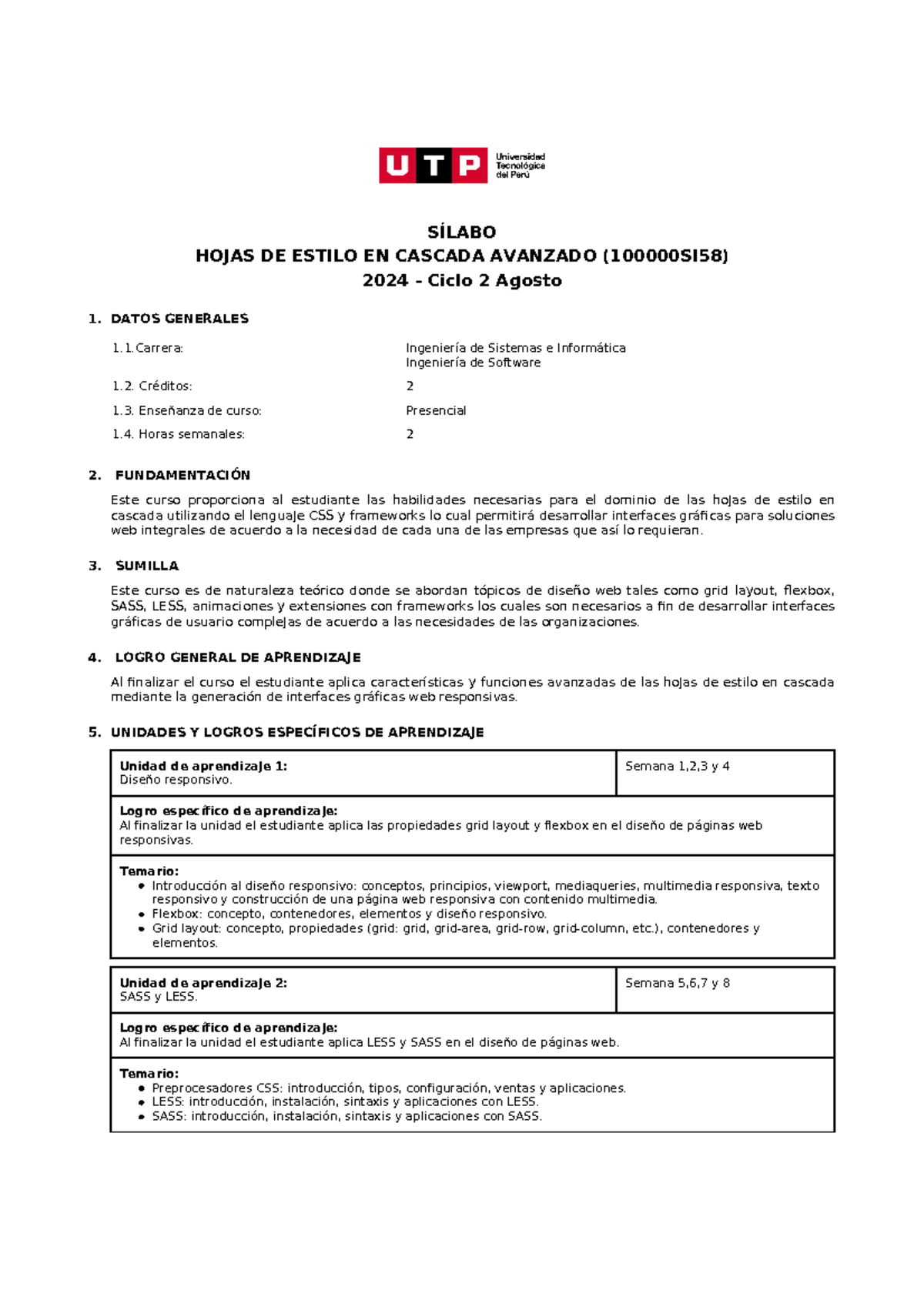 Hojasdeestiloencascadaavanzado undefined - SÍLABO HOJAS DE ESTILO EN CASCADA AVANZADO ...