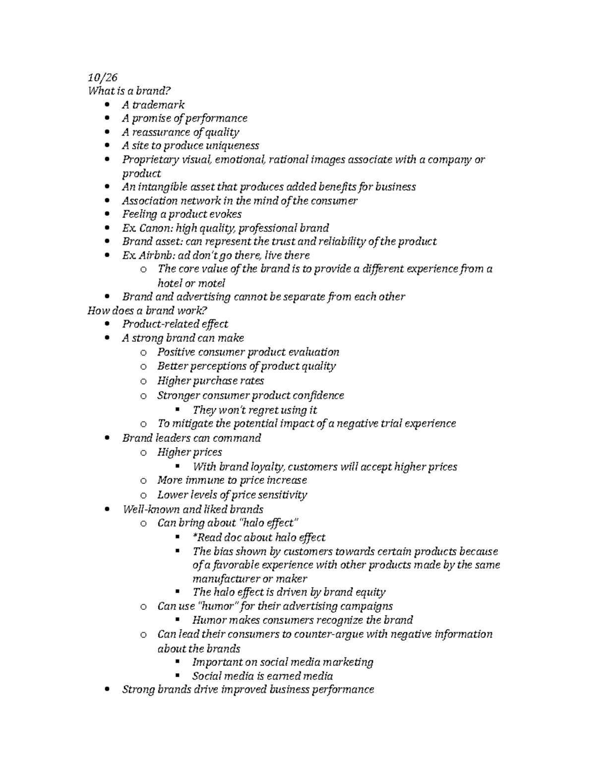 MEJO137 10-26 - Adam Saffer/Dan Kim - 10/26 What is a brand? A ...