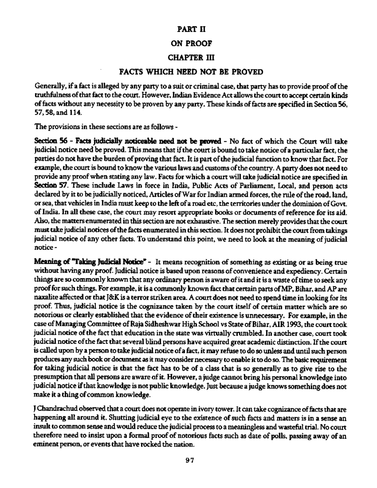 Facts which need to be Proved under Evidence Act - Law Of Evidence ...