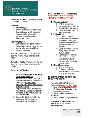[Physio A] GIT Physiology 1-4-Vila (Venturina) - Dr. Vila Section 1D 2020 1 FUNCTIONAL ANATOMY ...