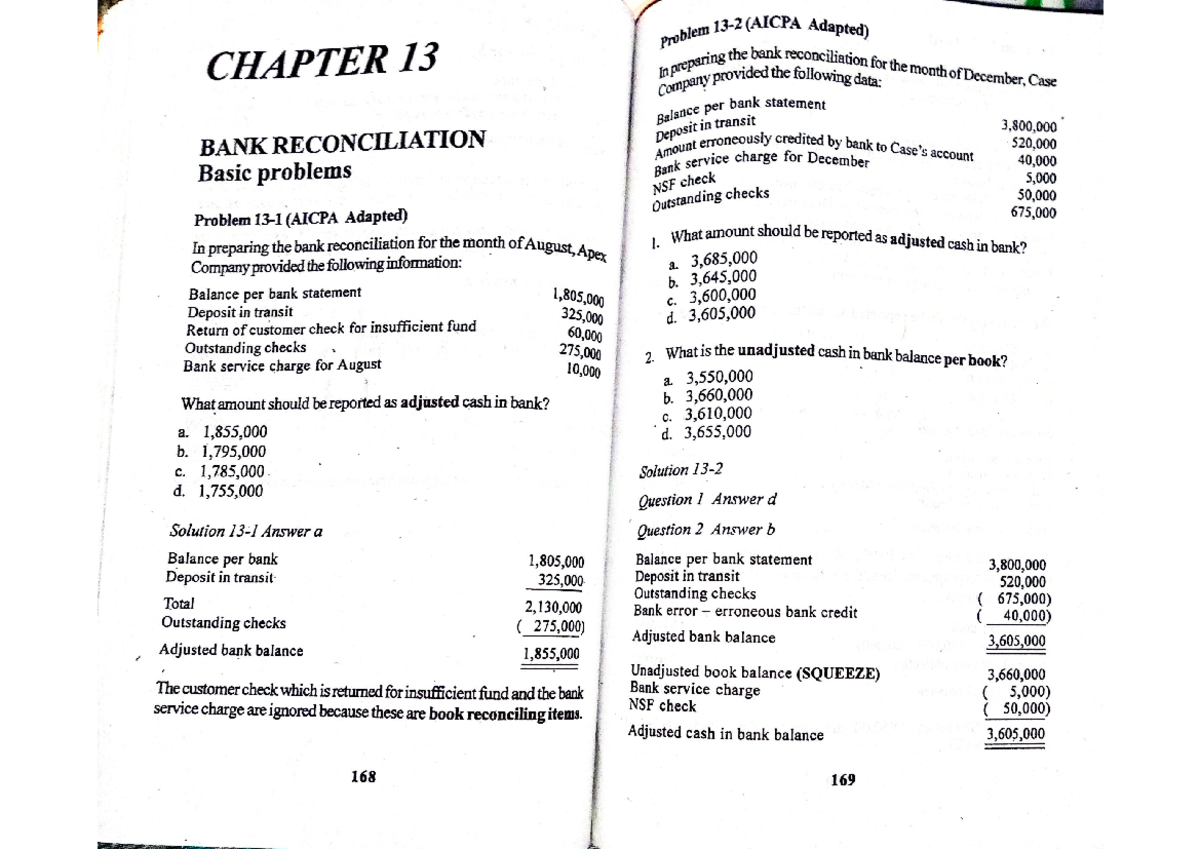 Bank recon - practical accounting - Fundamentals of accounting - Studocu