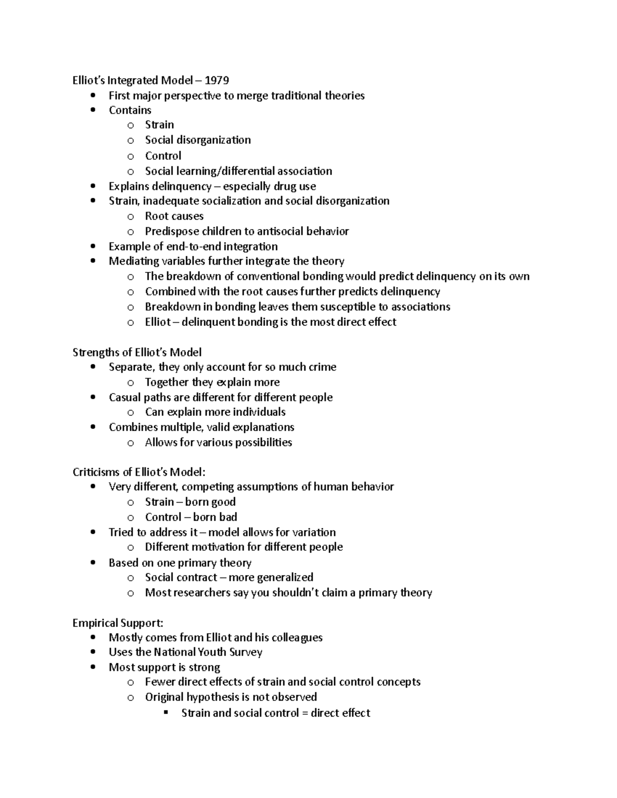 CJ Theories Chap 12 Part 2 - Elliot’s Integrated Model – 1979 First ...