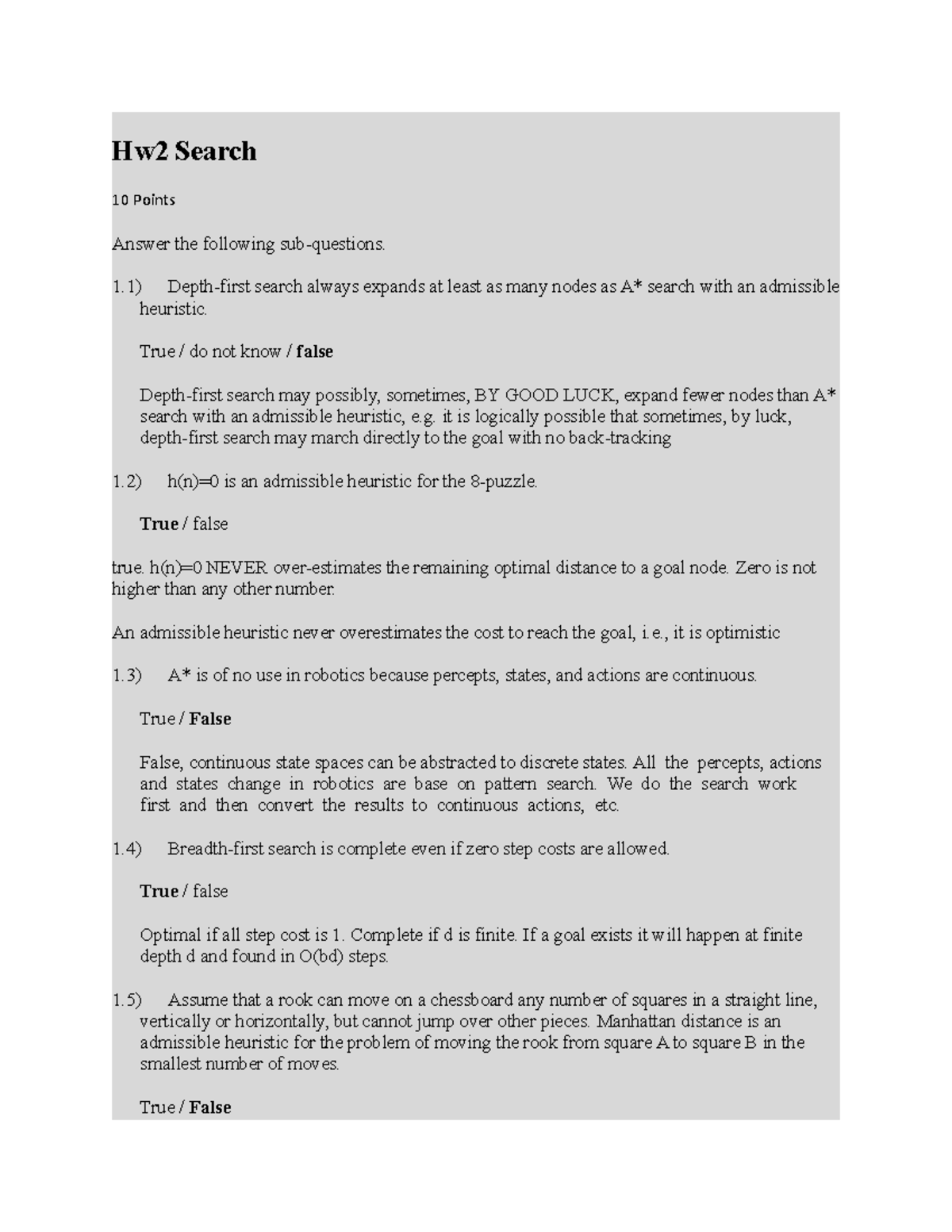 CSC4444 Homework 2 - Hw2 Search 10 Points Answer the following sub ...