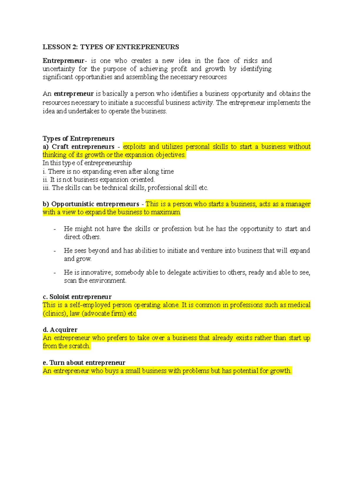 UCU 104 Lesson 2 - Gives summaries on the unit in a n easy way ...