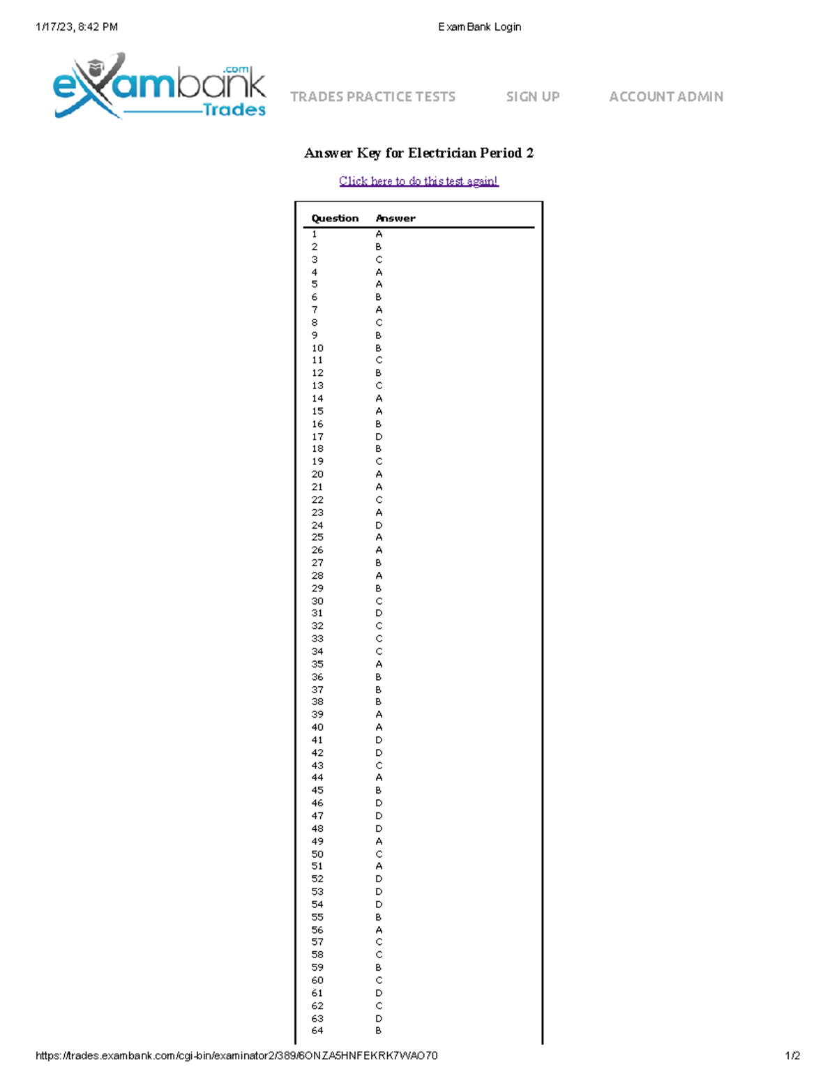 Exam Bank block 02 answer - 1/17/23, 8:42 PM ExamBank Login - Studocu