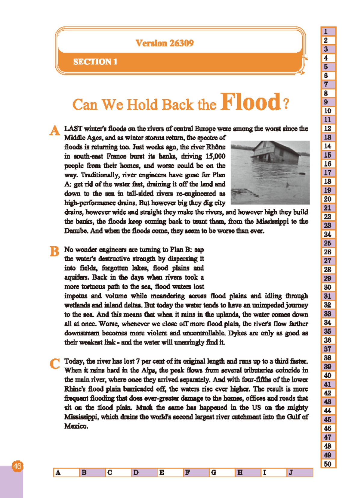 Can We Hold Back the Flood - English Language Teaching - A-G A-G - Studocu