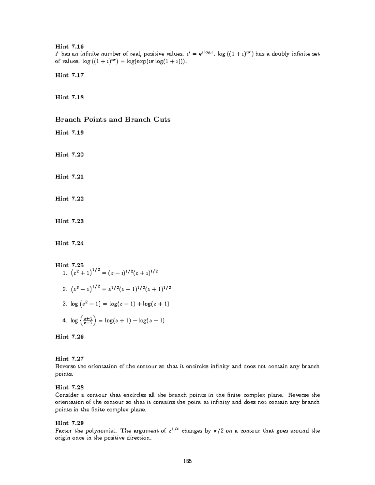 Ref MATH Adv Math Methods Sean Mauch-52 - Hint 7. ı ı has an infinite ...