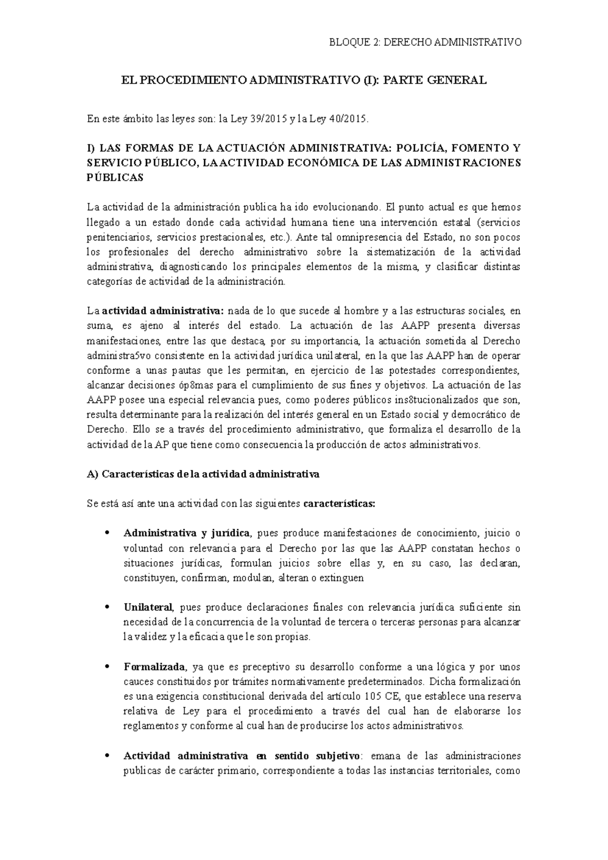 el procedimiento administrativo - EL PROCEDIMIENTO ADMINISTRATIVO (I ...
