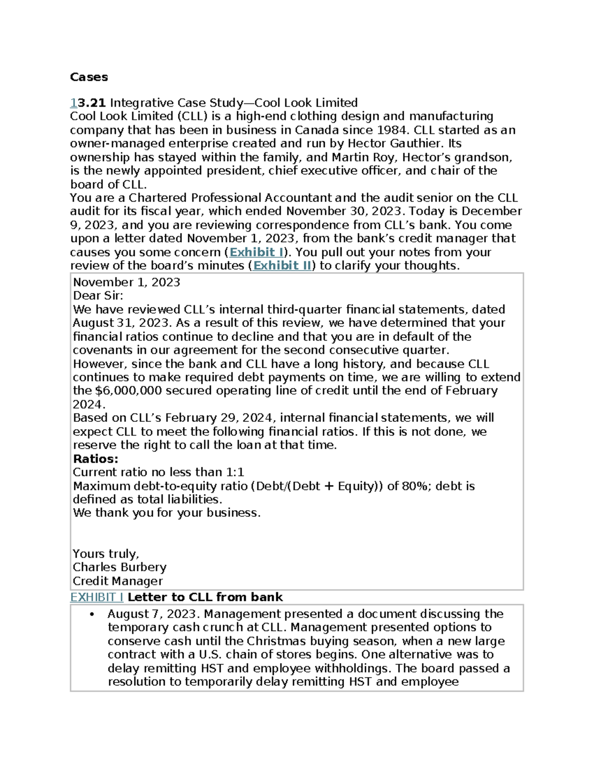 Case 3 - Assignments - Cases 1 3 Integrative Case Study—Cool Look ...