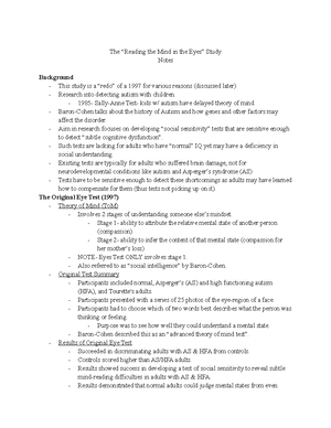 Saavedra and Silverman Button Phobia Lecture Notes - Saavedra and ...