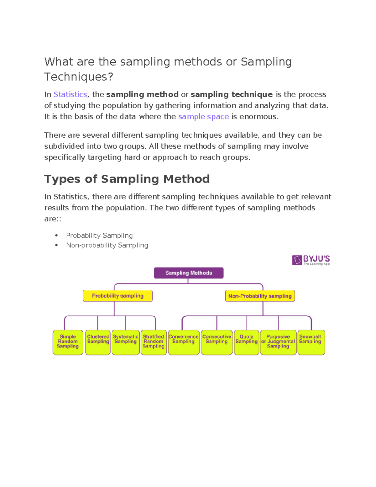 Sampling Methods Lecture - What are the sampling methods or Sampling ...