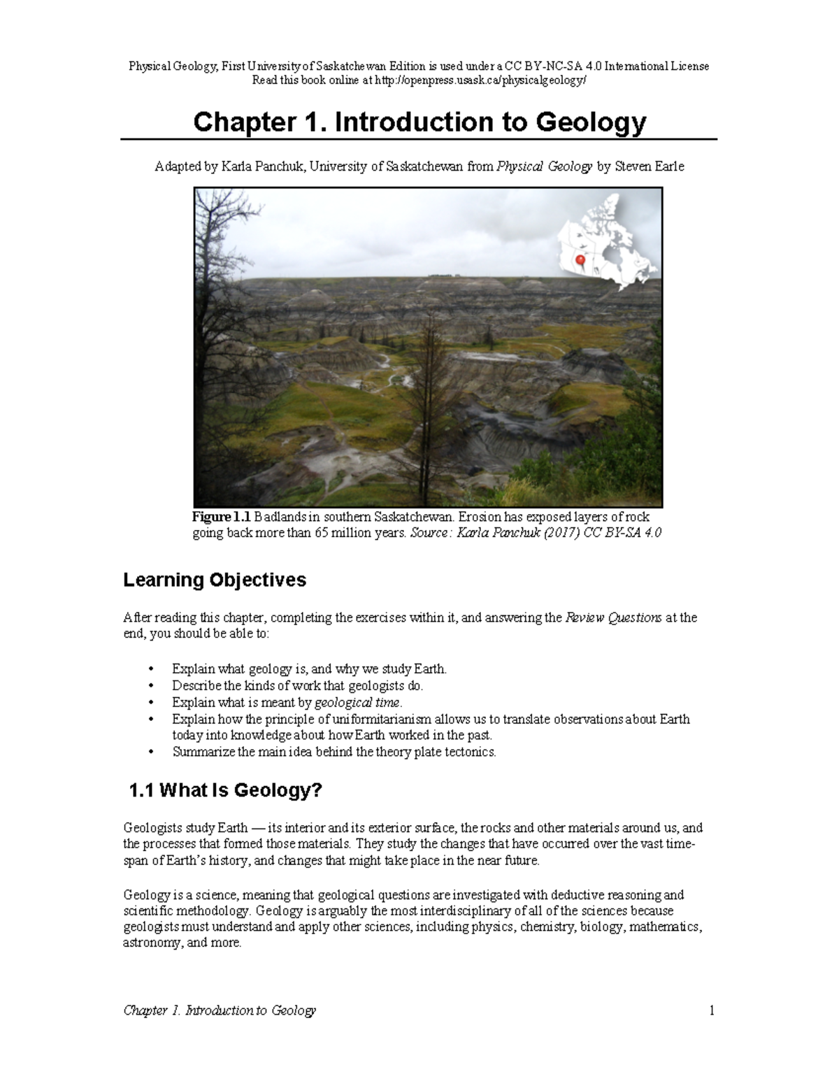 Chapter-1 DE0219 - Geology CH. 1 - Physical Geology, First University ...