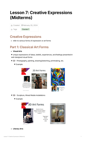 G3 Handouts - Impressionism, Post-Impressionism, Fauvism, Expressionism ...