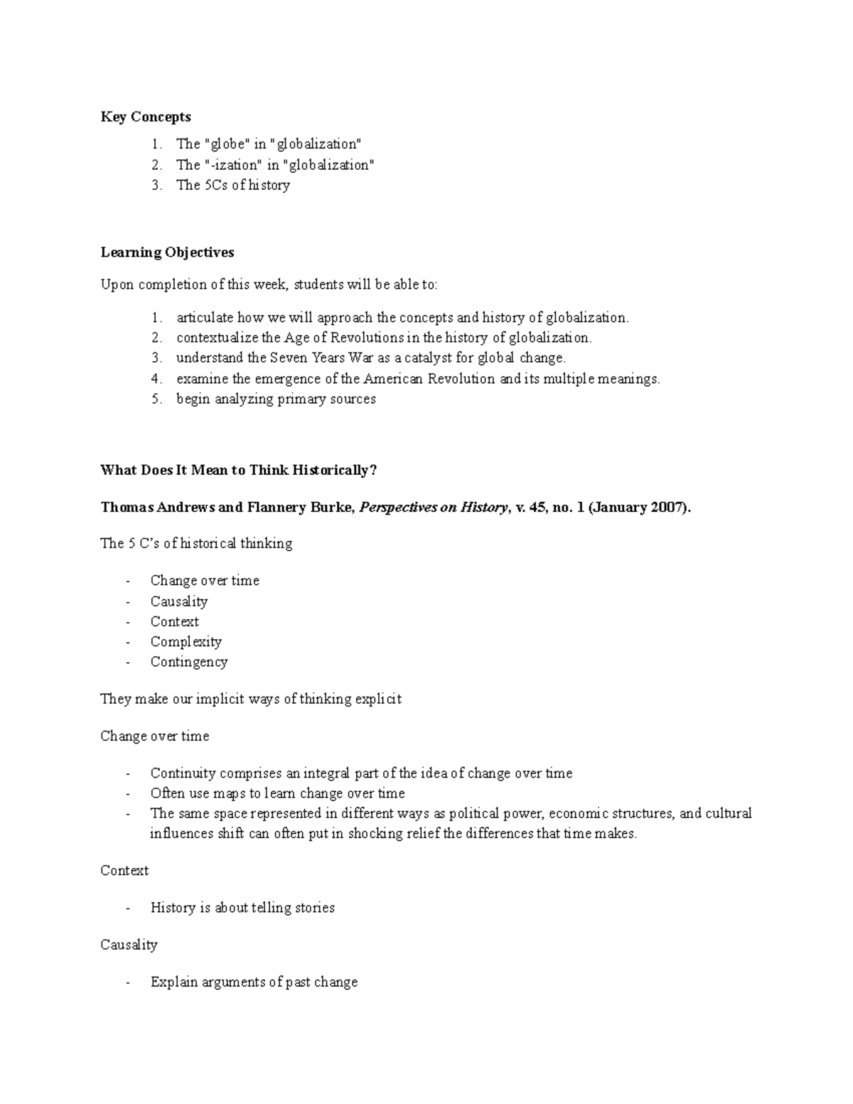 Globalization Module 2 notes - Key Concepts The "globe" in ...