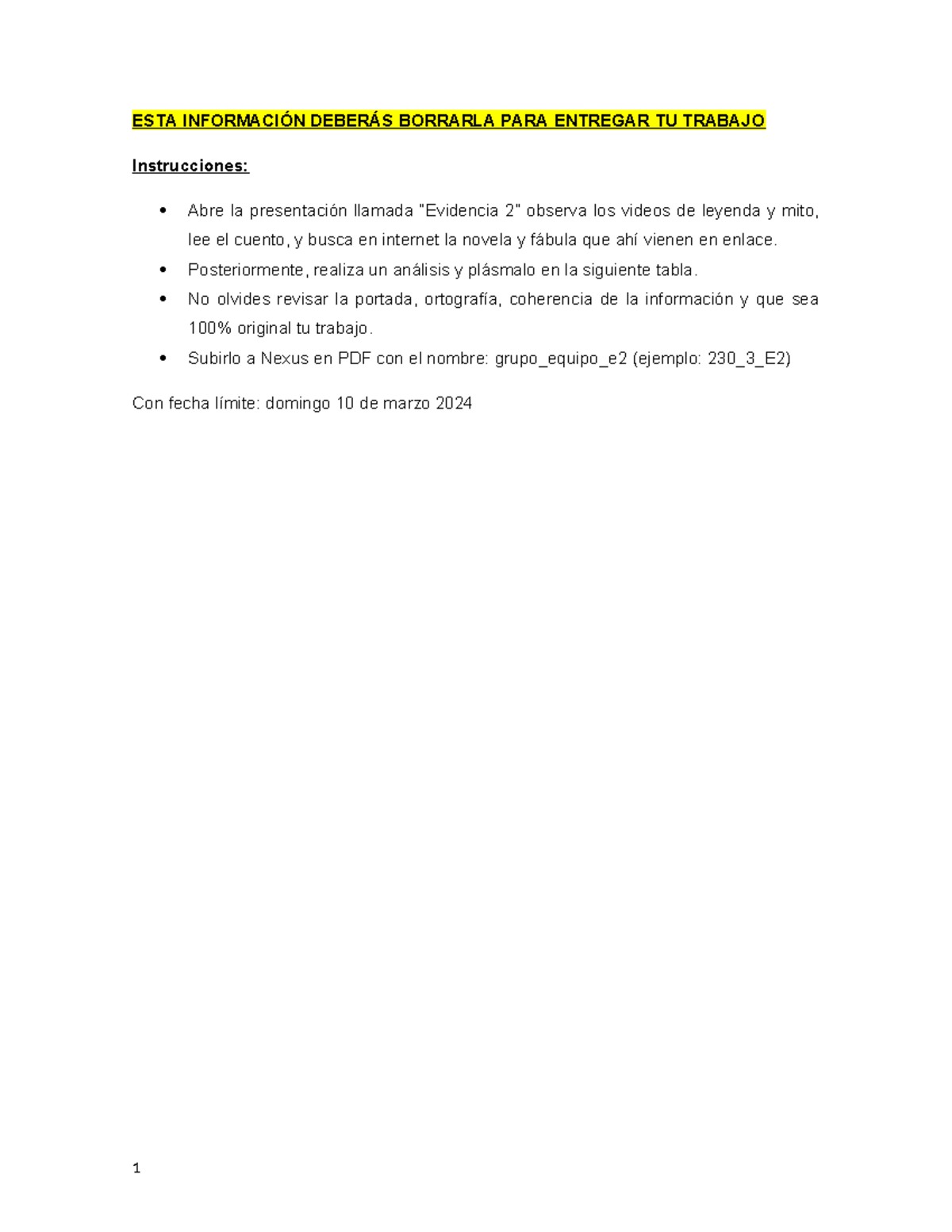 Evidencia 2 Literatura 2022 - ESTA INFORMACIÓN DEBERÁS BORRARLA PARA ...