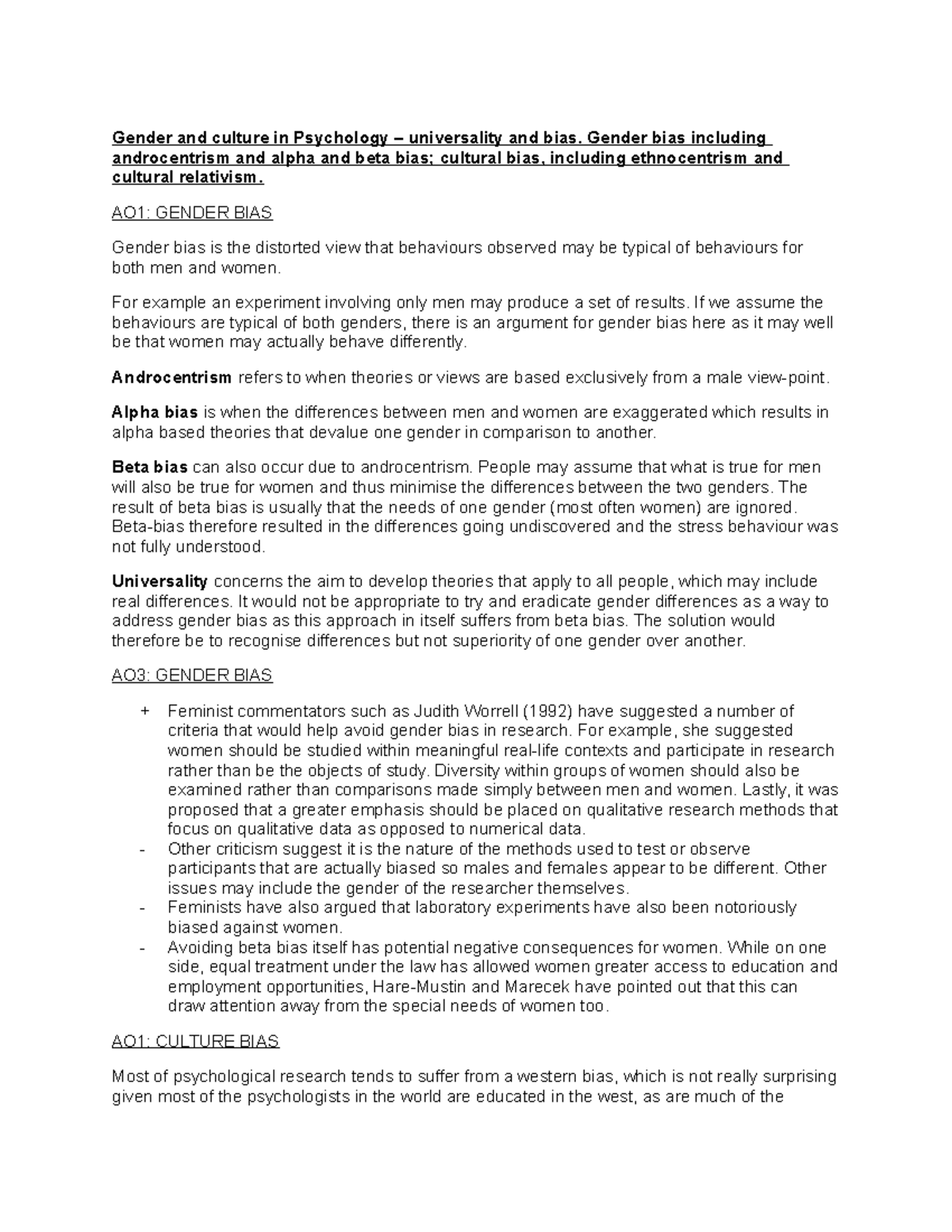 Issues-and-Debates - Issues-and-Debates - Gender and culture in ...