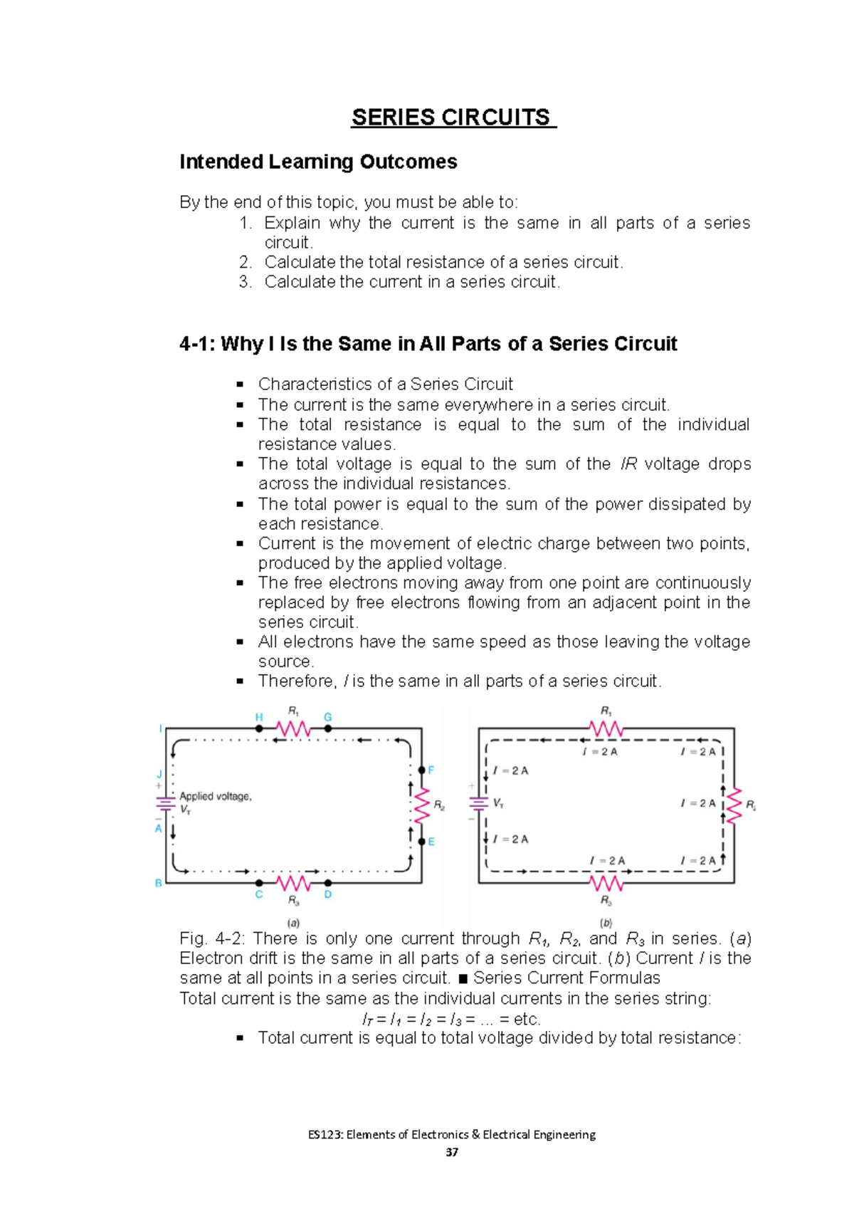 Series Circuits in Electrical engineering - SERIES CIRCUITS Intended ...