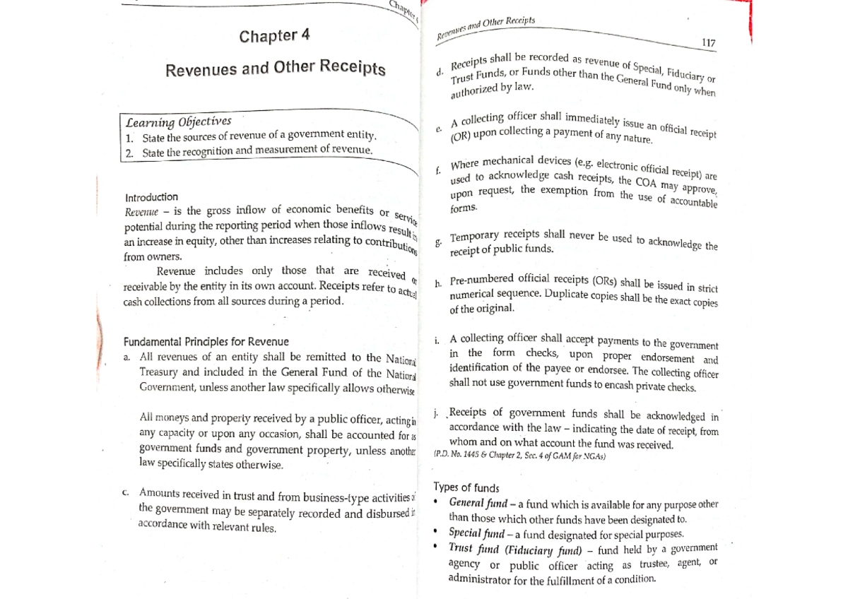 Pc pre1 chapter 4 - government accounting - Bachelor of Science in Management Accounting - Studocu