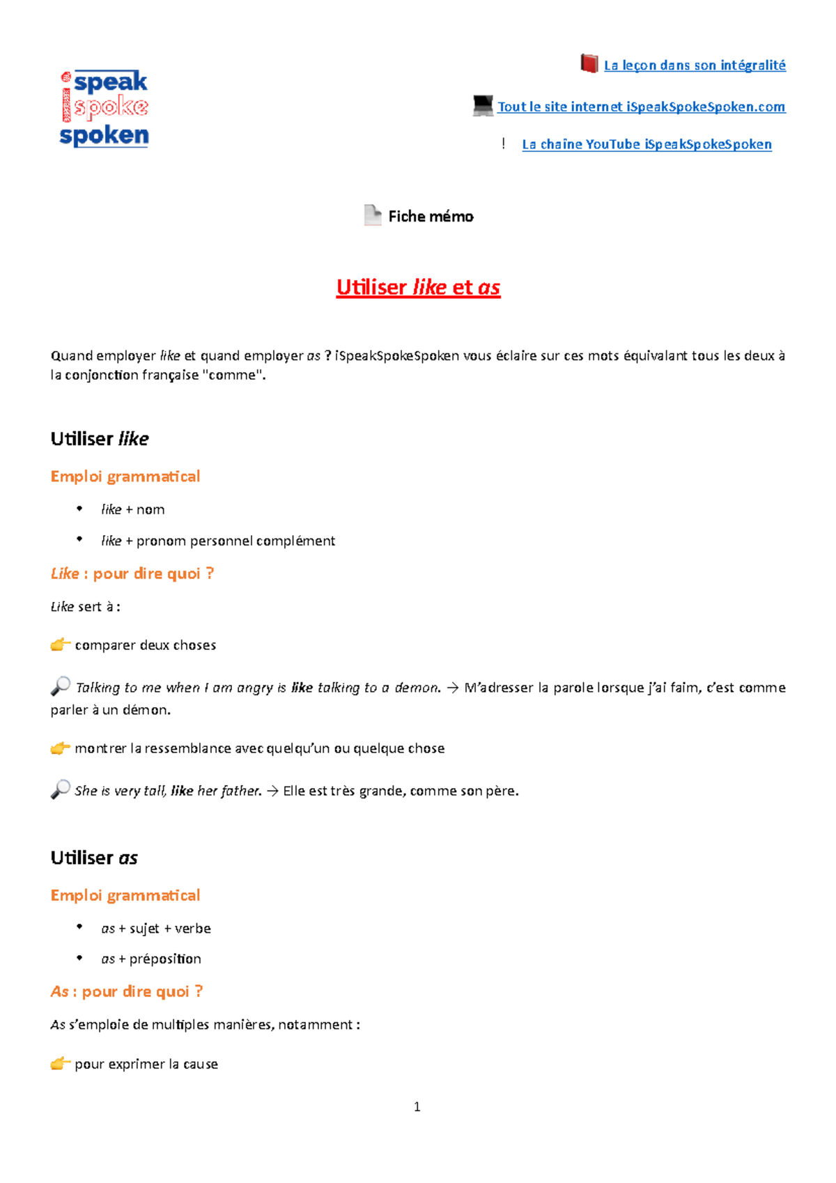 Fiche+memo+38+i SSS+-+Difference+as+like+-+V1+copie - 📕 La leçon dans ...