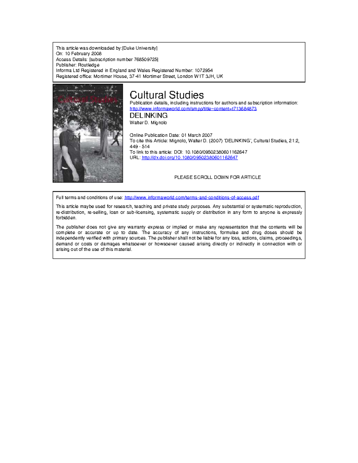 Theme 1 A-WMignolo Delinking-libre-4 - This article was downloaded by ...