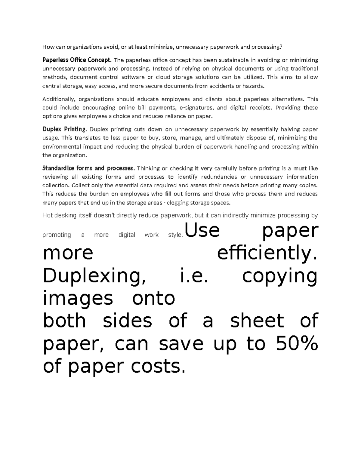 8 areas of waste - How can organizations avoid, or at least minimize ...