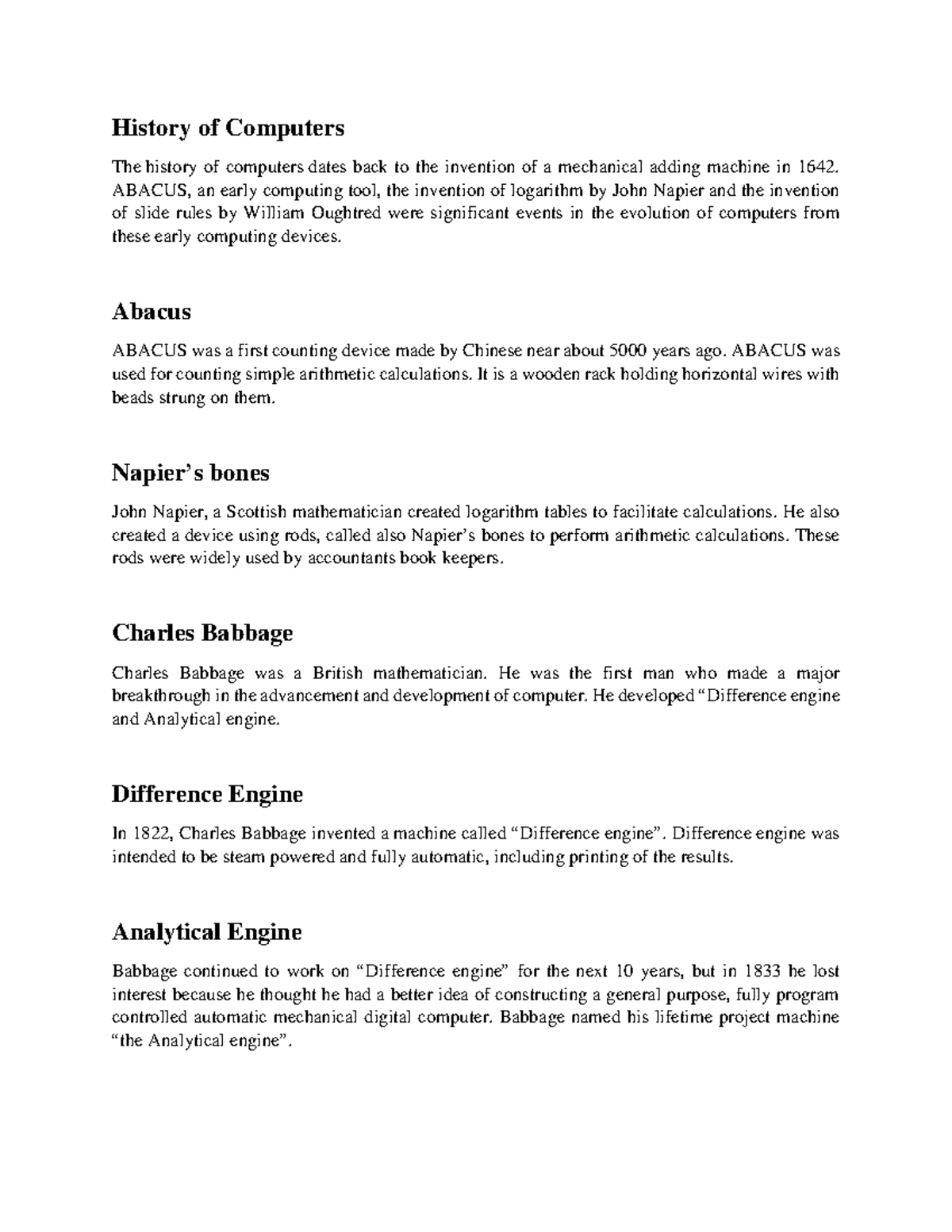 History of Computers - ABACUS, an early computing tool, the invention ...