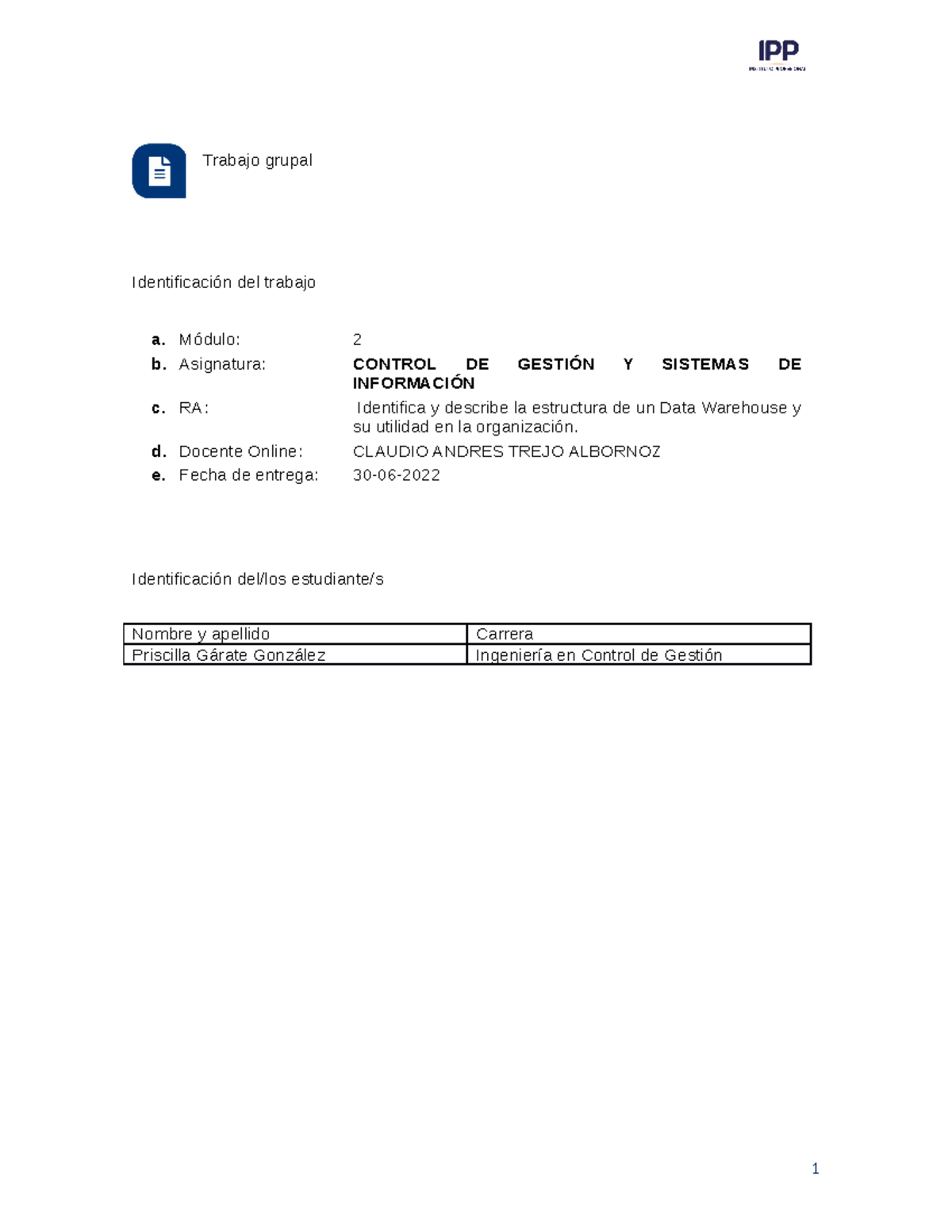 Priscilla G rate TI M2 Control de gestion y sistemas de informacion ...