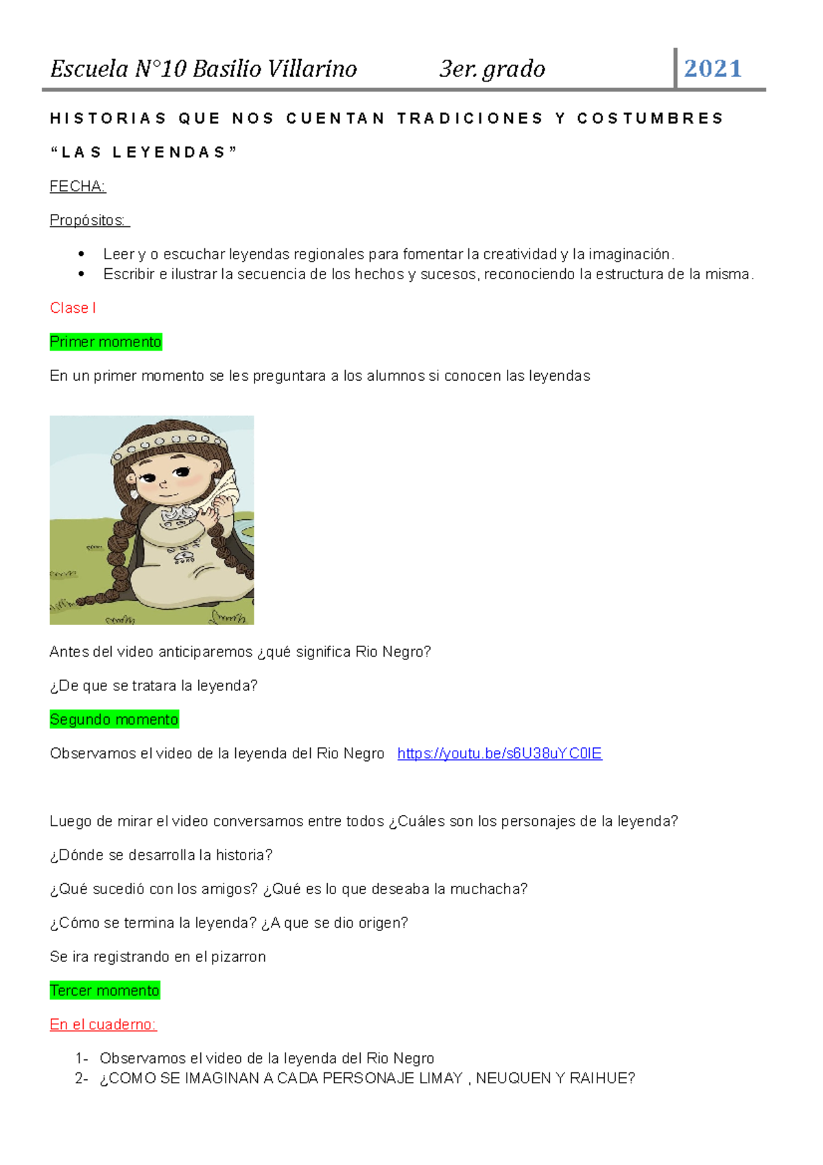 Secuencia DE Leyenda - literatura - H I S T O R I A S Q U E N O S C U E N T A N T R A D I C I O ...