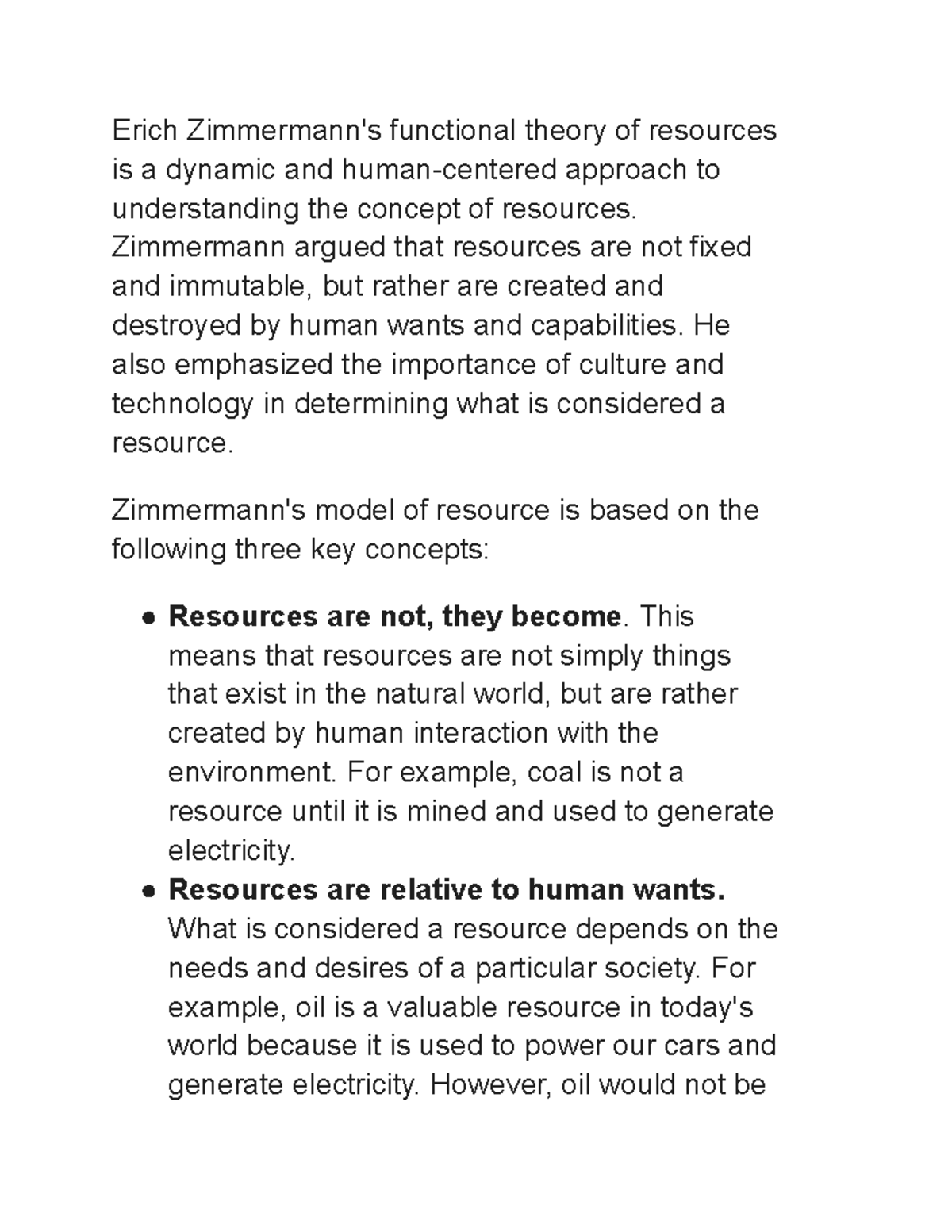 Zimmerman model of resource in detail and depth - Erich Zimmermann's ...