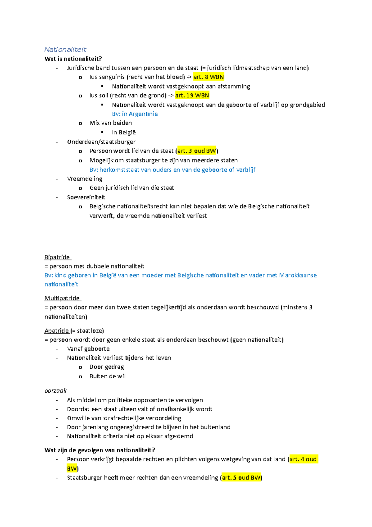 Nationaliteit - Nationaliteit Wat is nationaliteit? - Juridische band ...