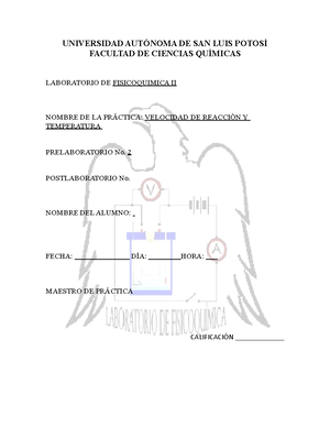 Definiciones de físicoquimica - Taller 2: Fisicoquimica 11 Explique la ...
