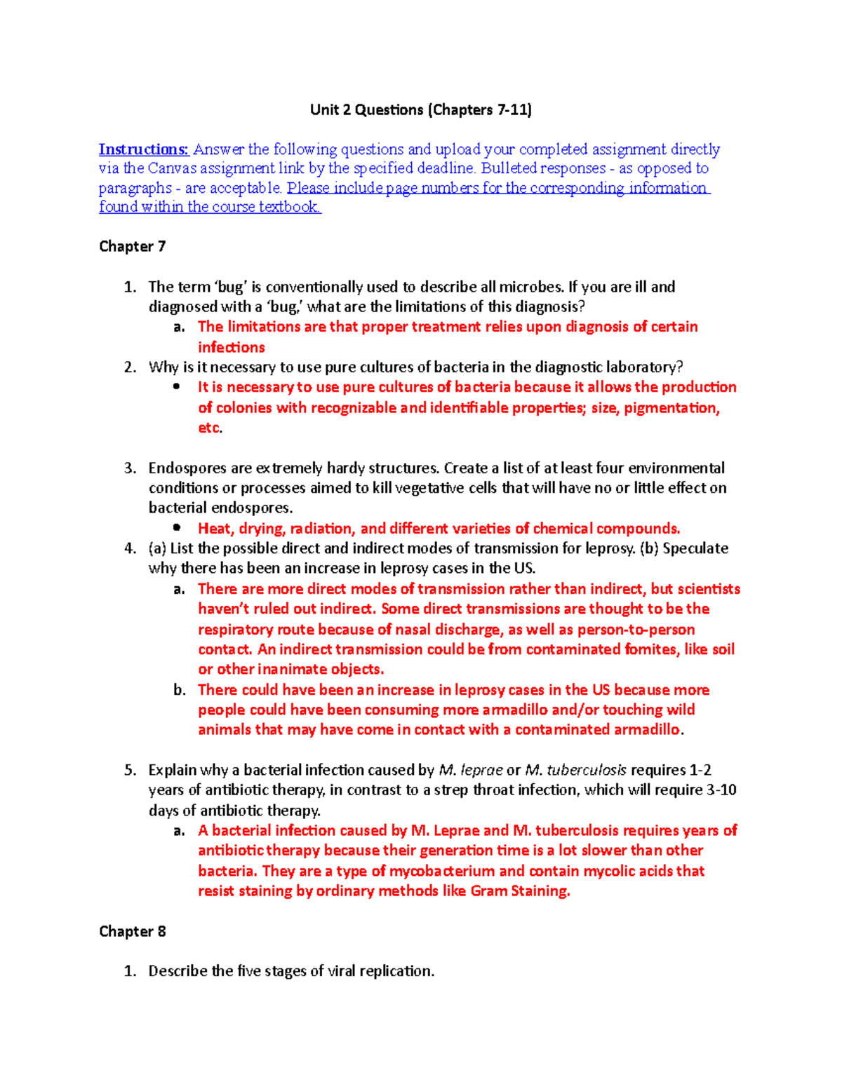 Unit 2 Questions - study guide - Unit 2 Questions (Chapters 7-11 ...