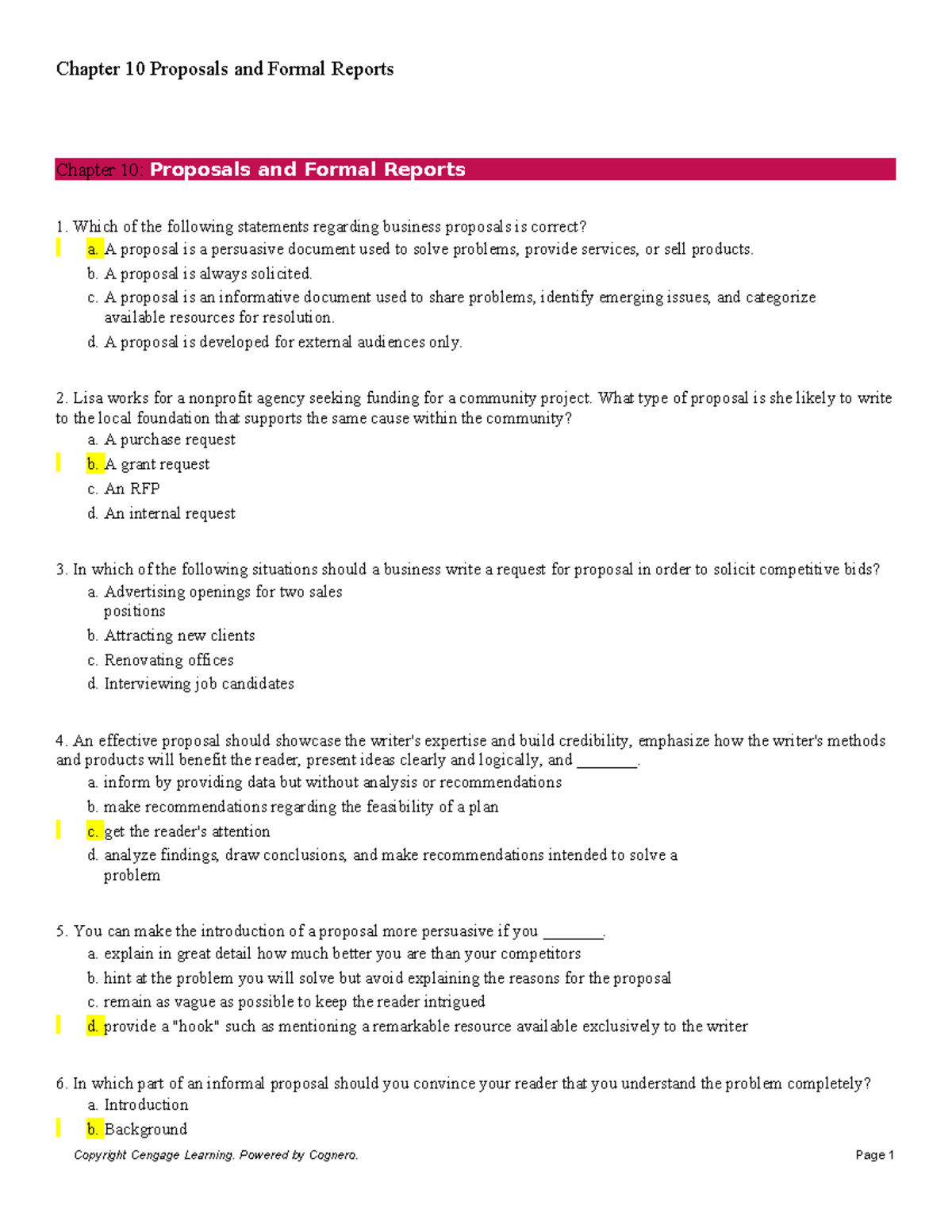 12e.MCQ for sts - tacn2 - Chapter 10 Proposals and Formal Reports ...