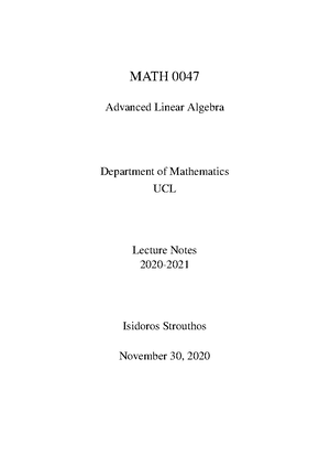 Linear Algebra notes - Contents 1 Systems of Linear Equations 1 Basic ...