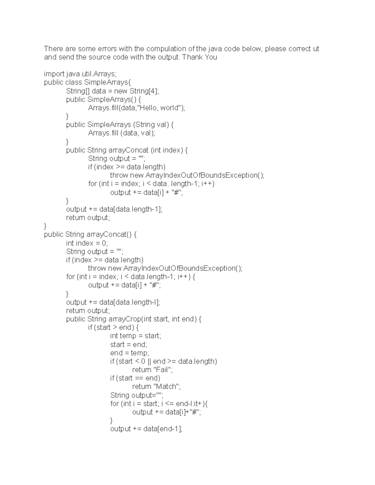 COMP 228 ENUM - rrdytdydfyhg - There are some errors with the ...
