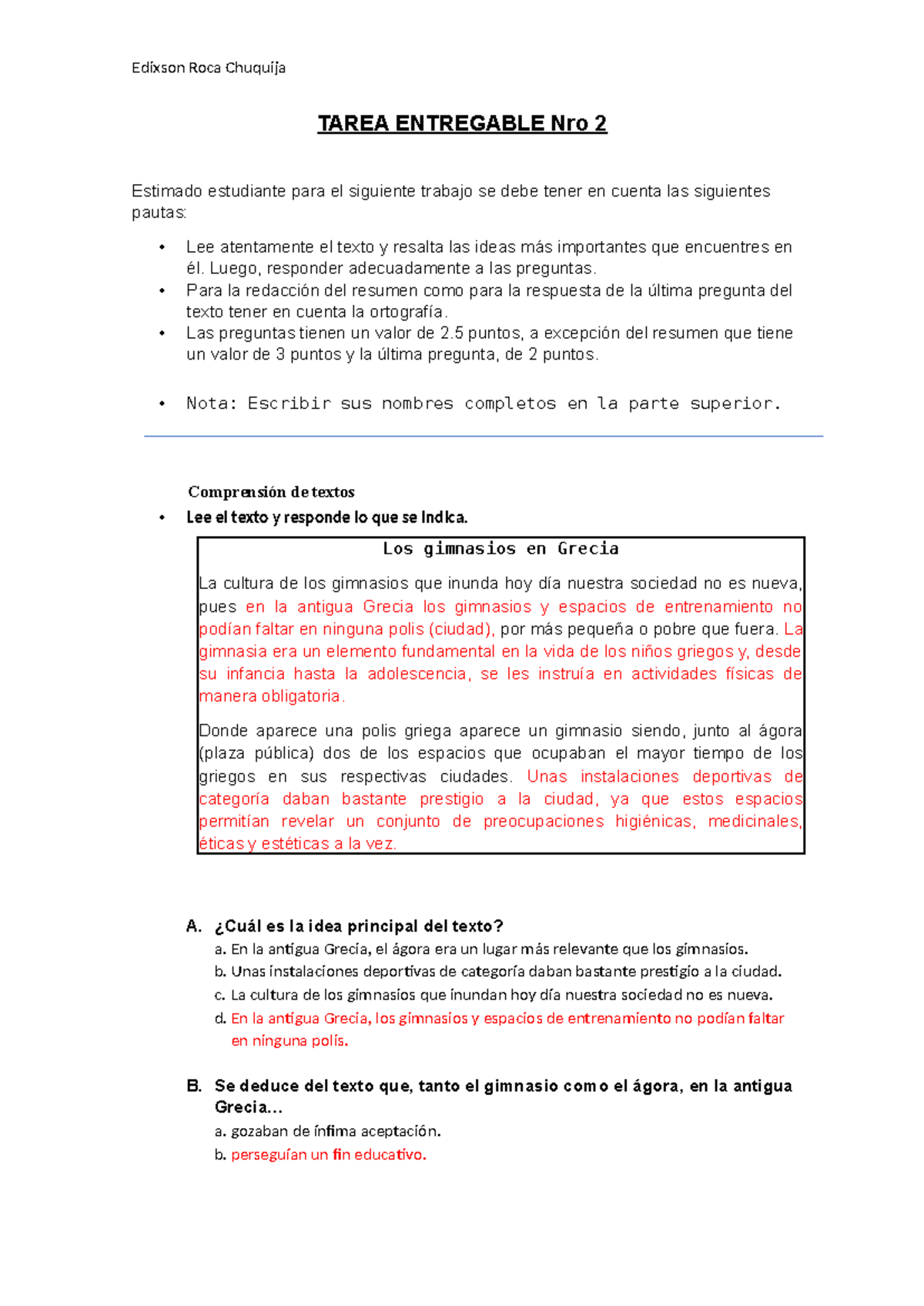 Actividad entregable de comunicacion y lengu aje 02 - Edixson Roca ...