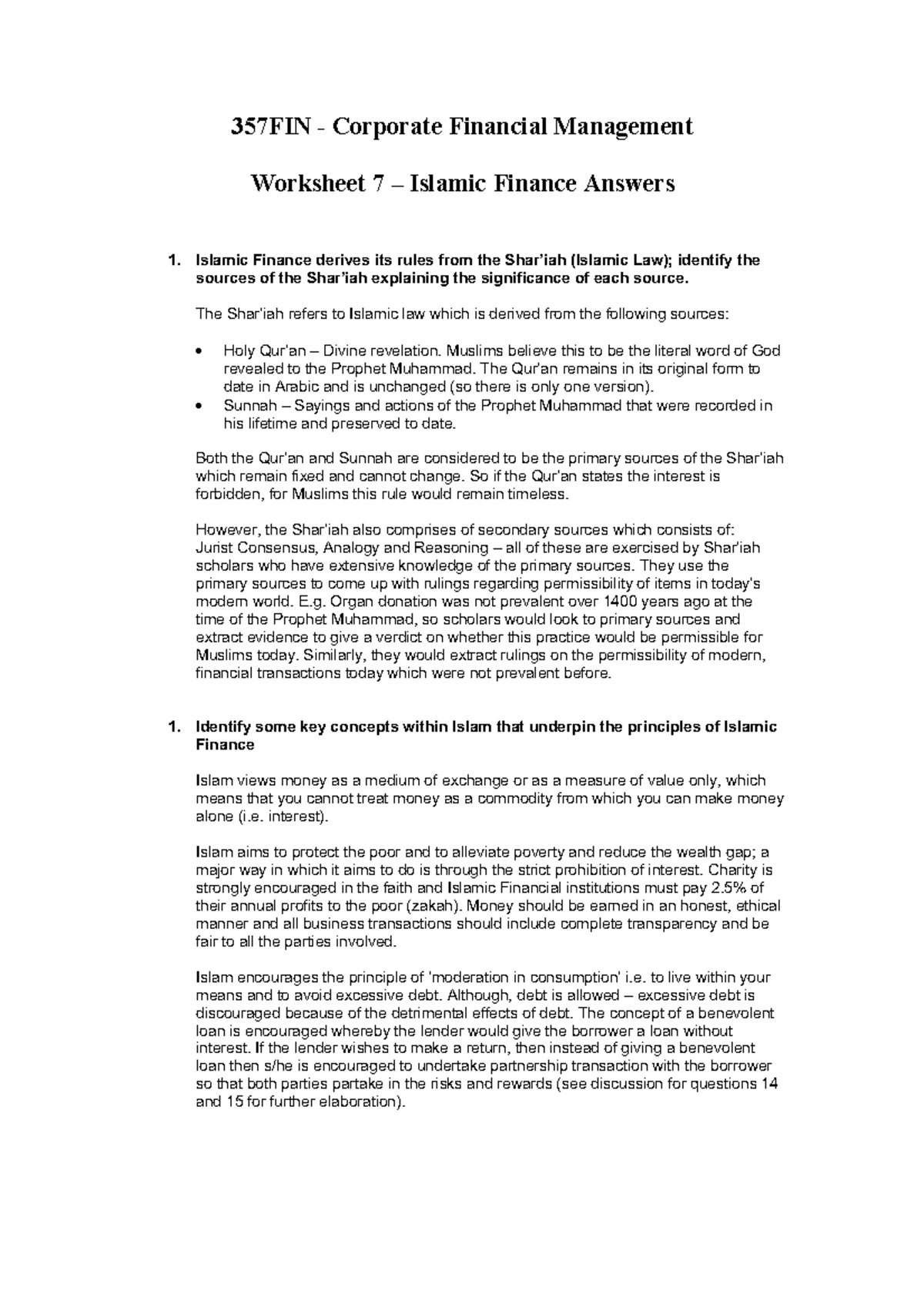 Practica 7 soluciones - Seminar 7 solution - 357FIN - Corporate ...