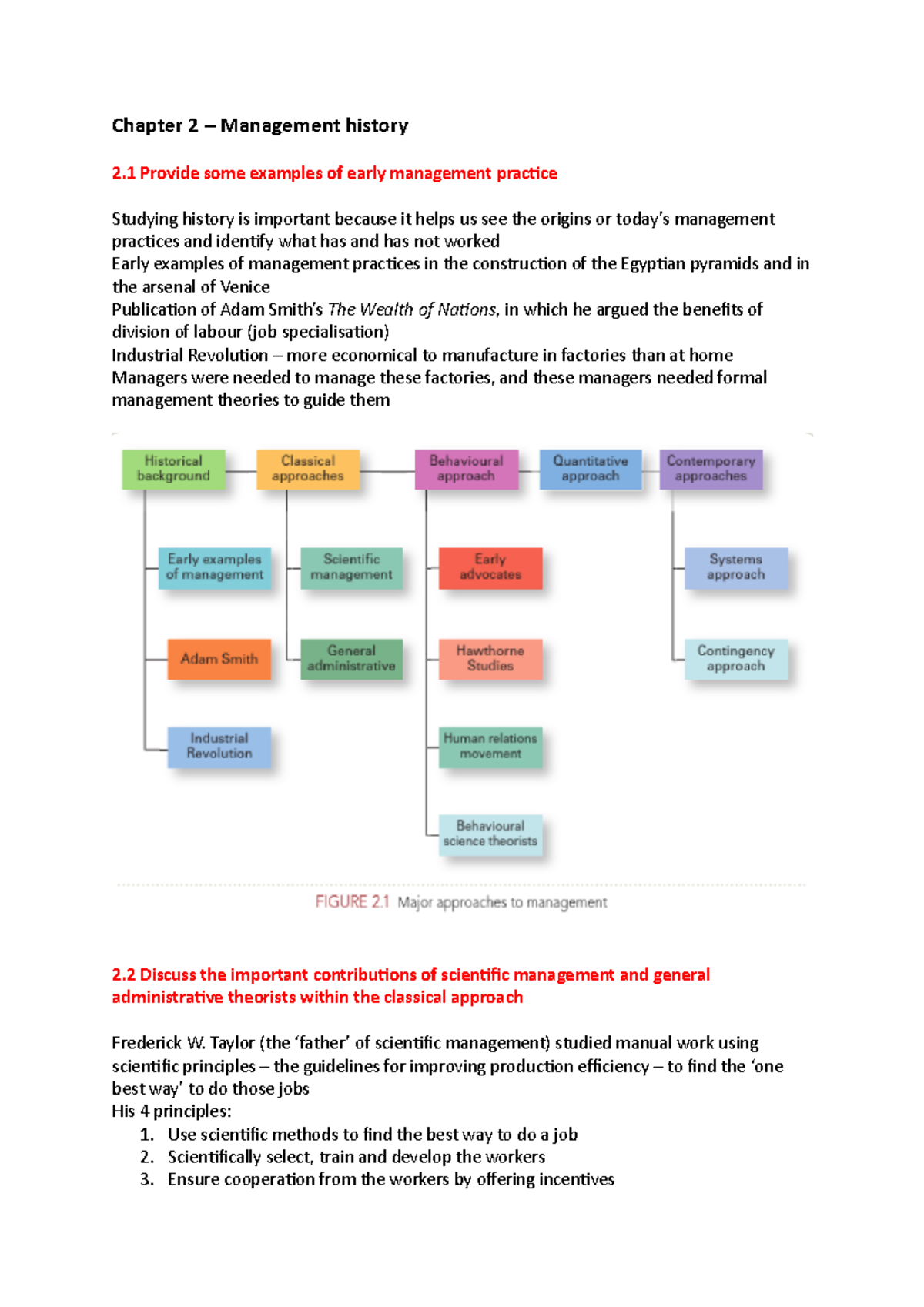 Chapter 2 - Management History - Chapter 2 – Management history 2 ...