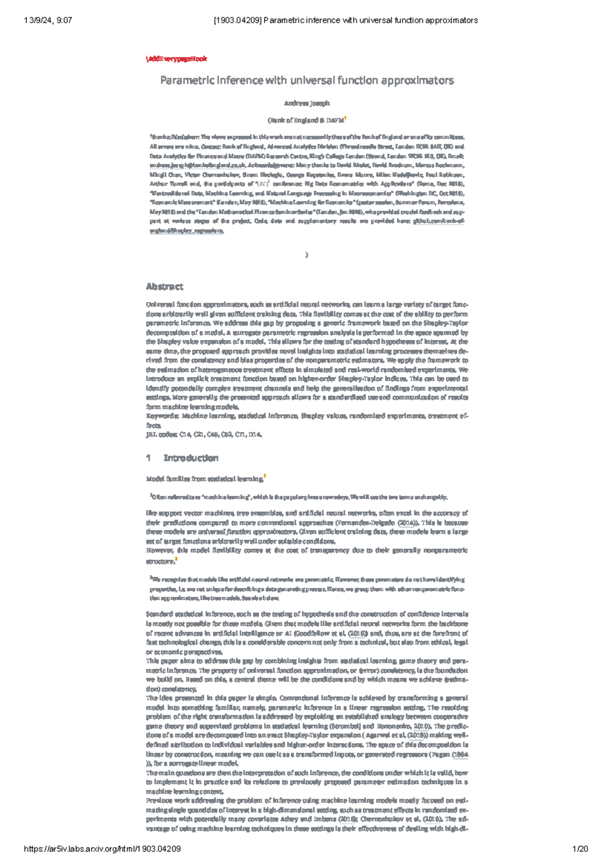 [1903.04209 ] Parametric inference with universal function approximators - \AddEverypageHook ...