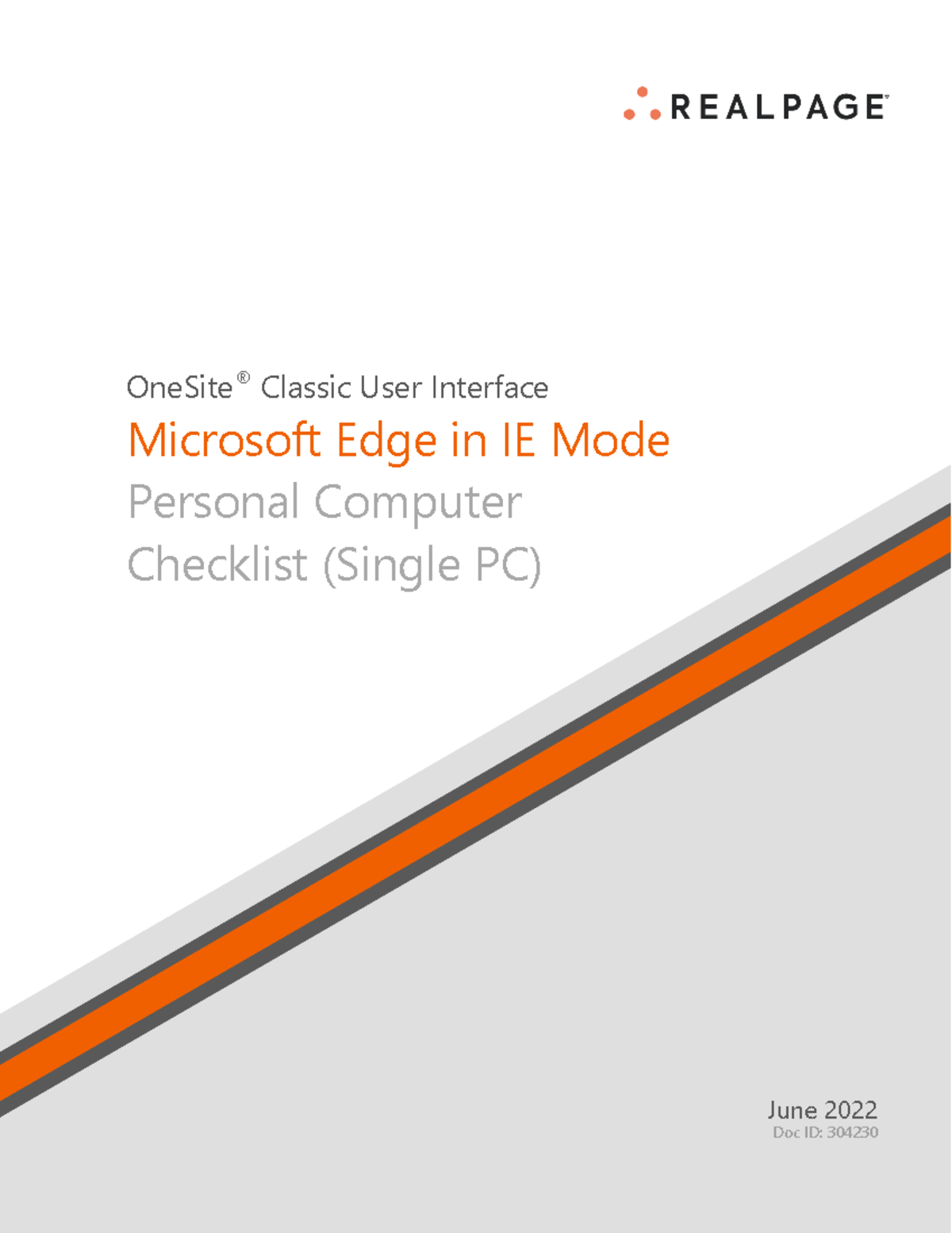 Microsoft edge in ie mode personal computer checklist single pc ...